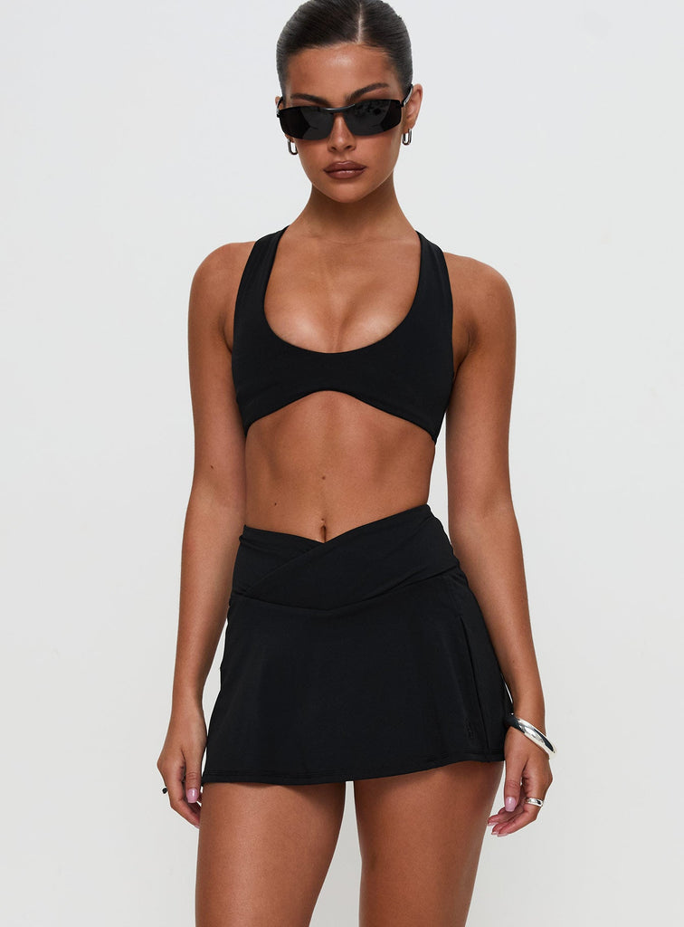With Purpose Active Skort Black | Princess Polly AU