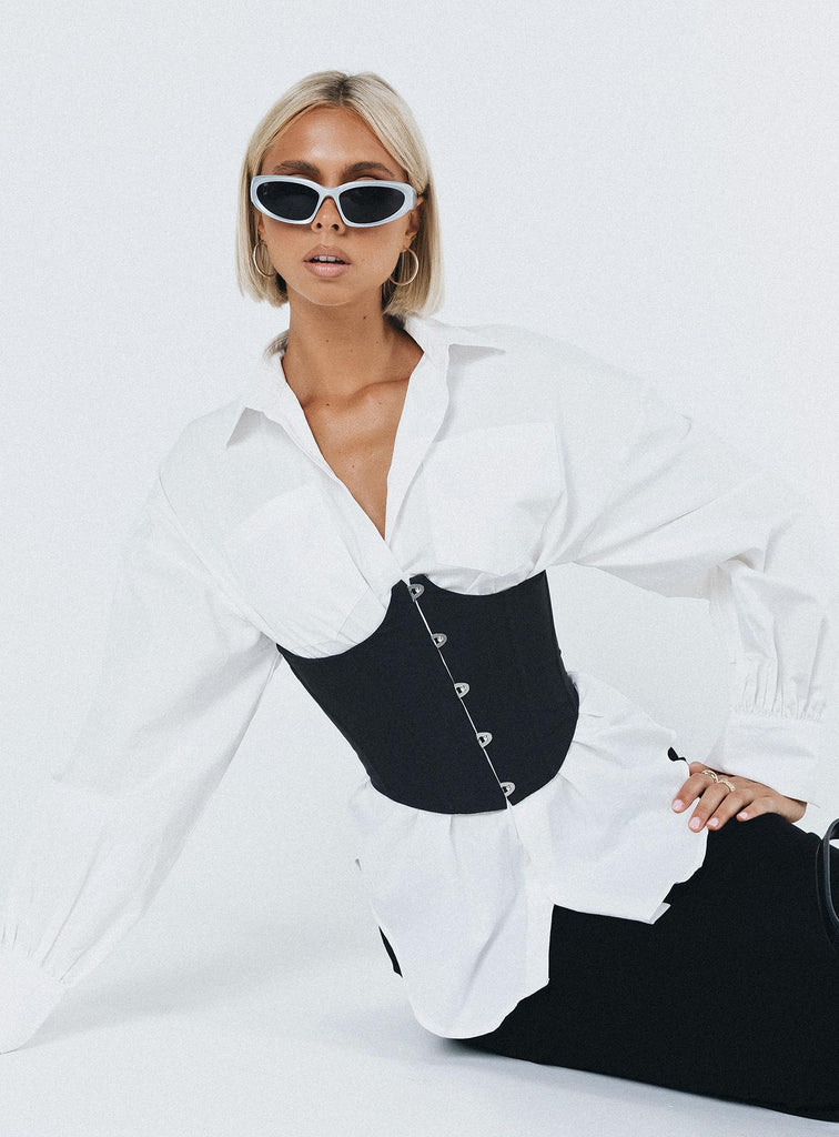 Rosina Underbust Corset Black | Princess Polly AU