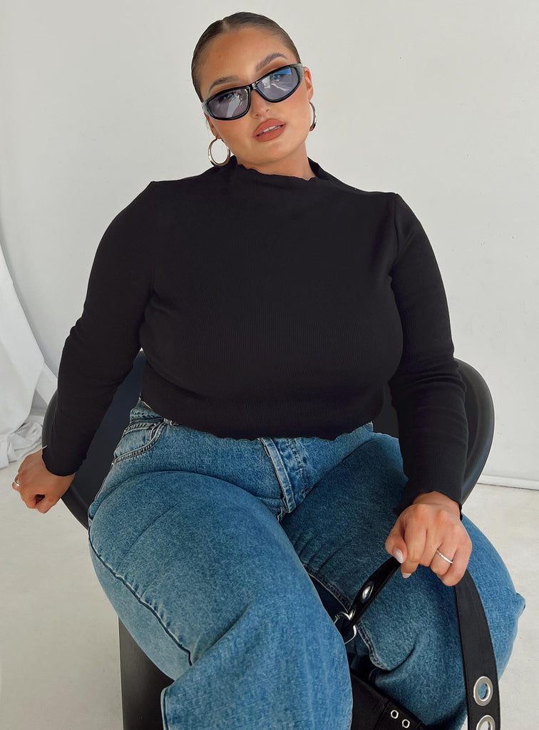 Danna Top Black Curve | Princess Polly AU