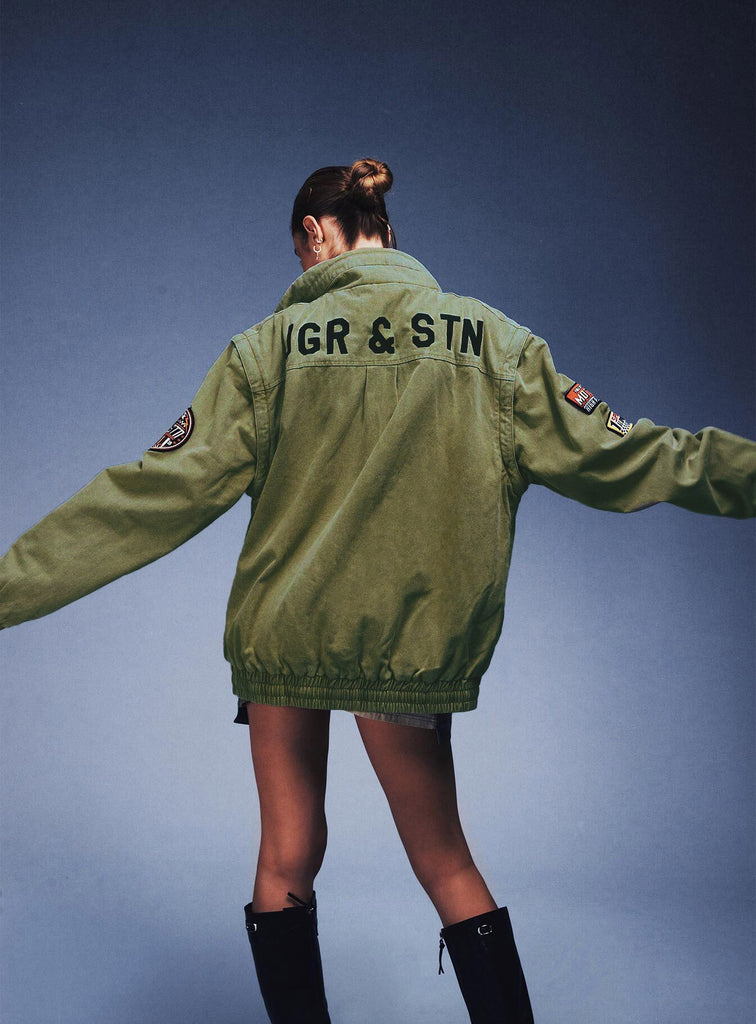 JGR & STN Davidson Jacket Green | Princess Polly