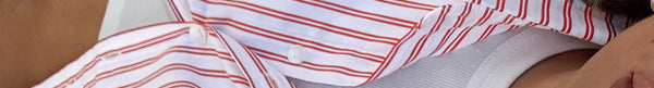 Belize Shirt Red / White Stripe