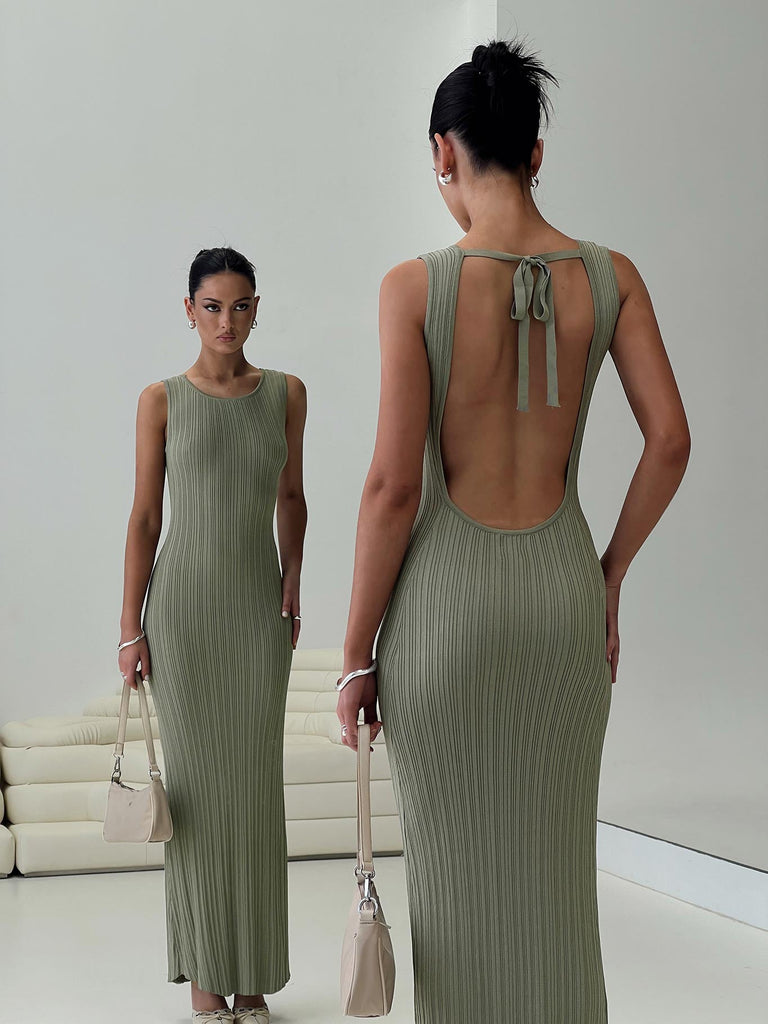 Mayok Maxi Dress Sage | Princess Polly