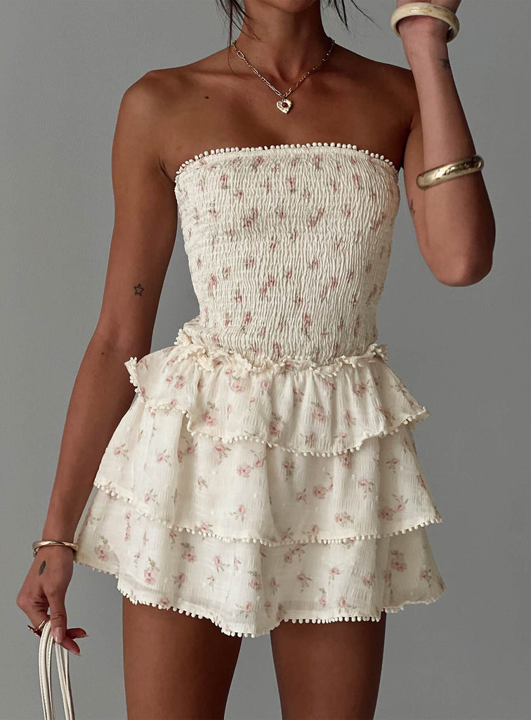 Sunkiss Frill Mini Dress Floral | Princess Polly AU