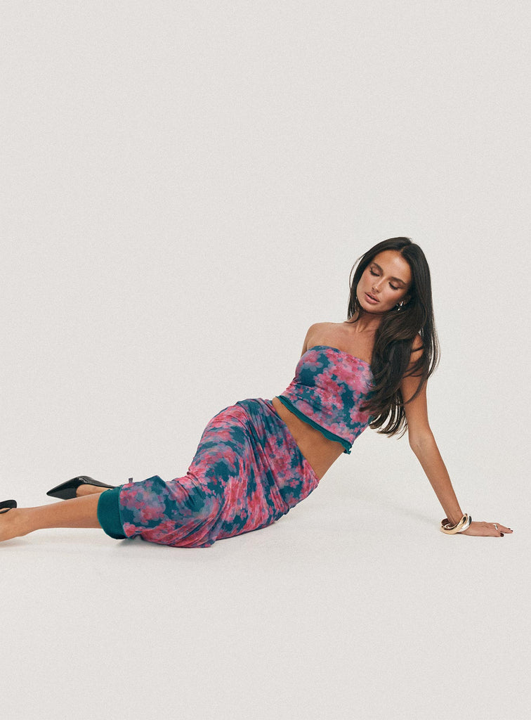 Dream Weaver Set Blue / Pink Floral | Princess Polly AU