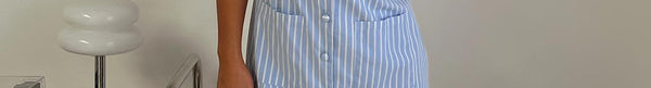 Anabel Mini Dress Blue Stripe