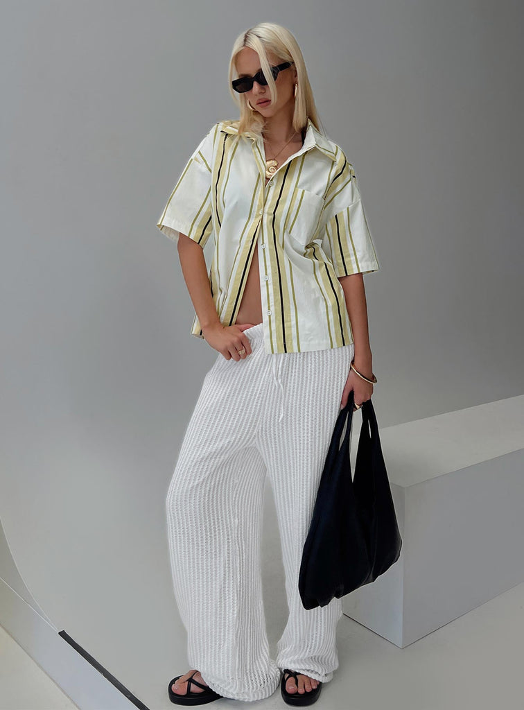 Grove Mesh Pants White | Princess Polly AU