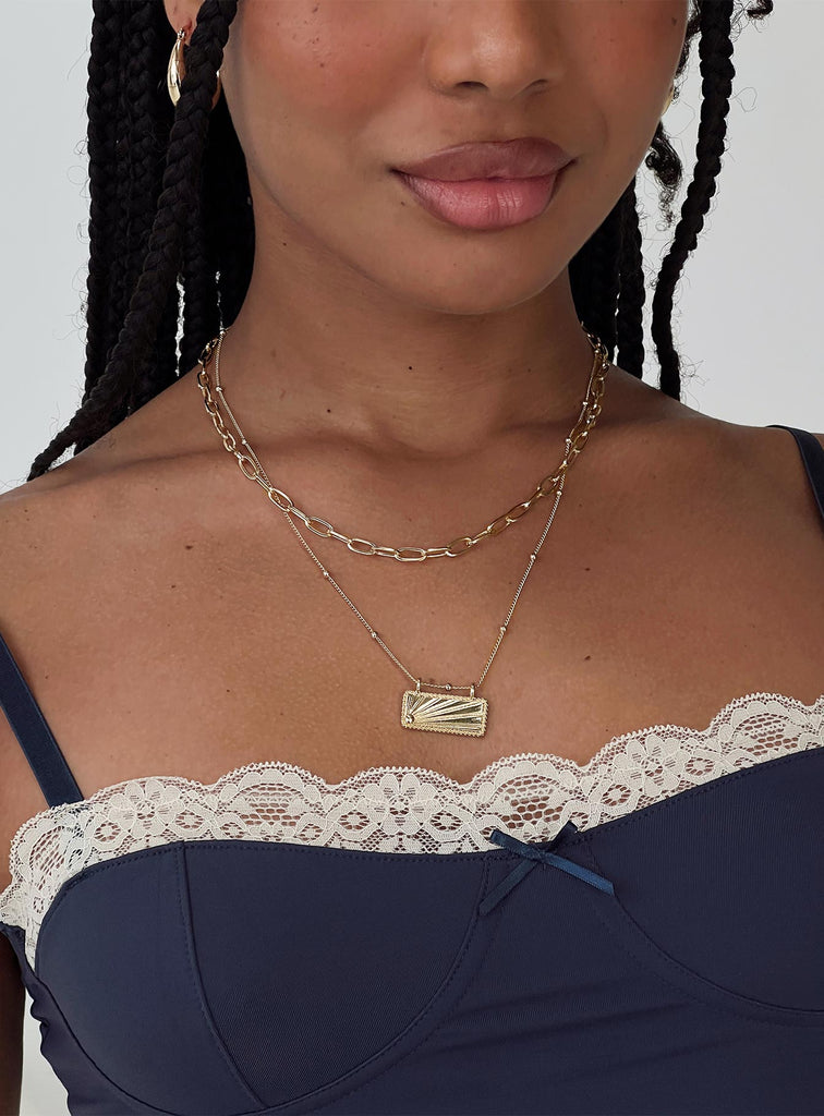 Team Layered Necklace Pack Gold | Princess Polly AU