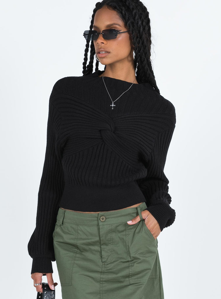 Cardoc Sweater Black | Princess Polly