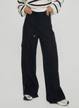 Presson Cargo Pants Washed Black | Princess Polly AU