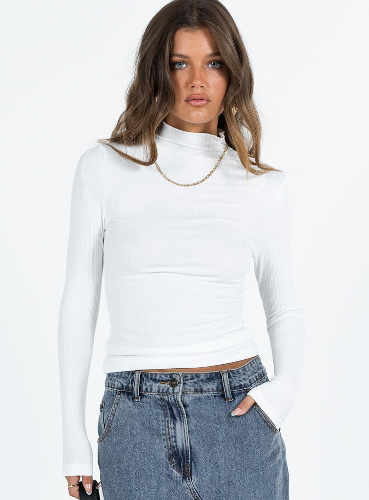 Lerman Long Sleeve Top White