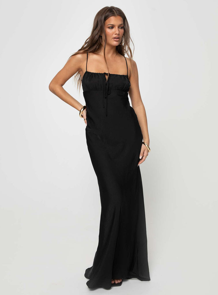Noda Maxi Dress Black | Princess Polly