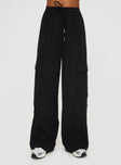 Presson Cargo Pants Washed Black | Princess Polly AU