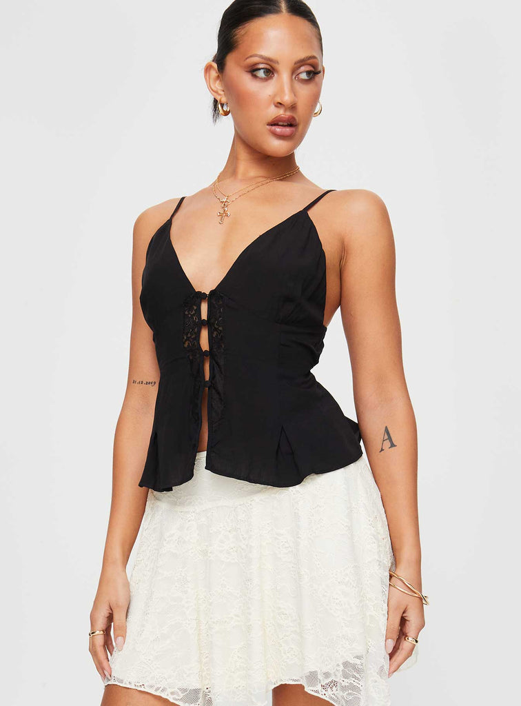 Signs Lace Top Black | Princess Polly AU
