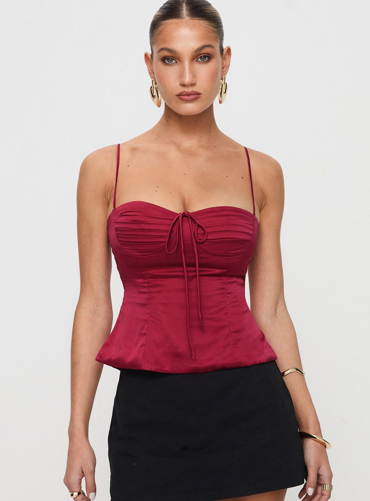 Daeja Top Red | Princess Polly