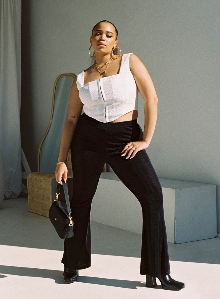 Boogie Pants Black Curve | Princess Polly AU