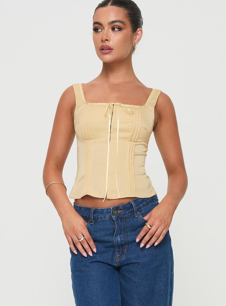 Chalamet Top Champagne | Princess Polly AU