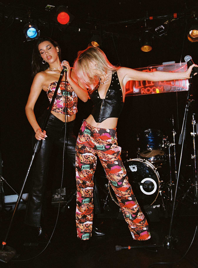 Main Stage Low Rise Pants Multi | Princess Polly