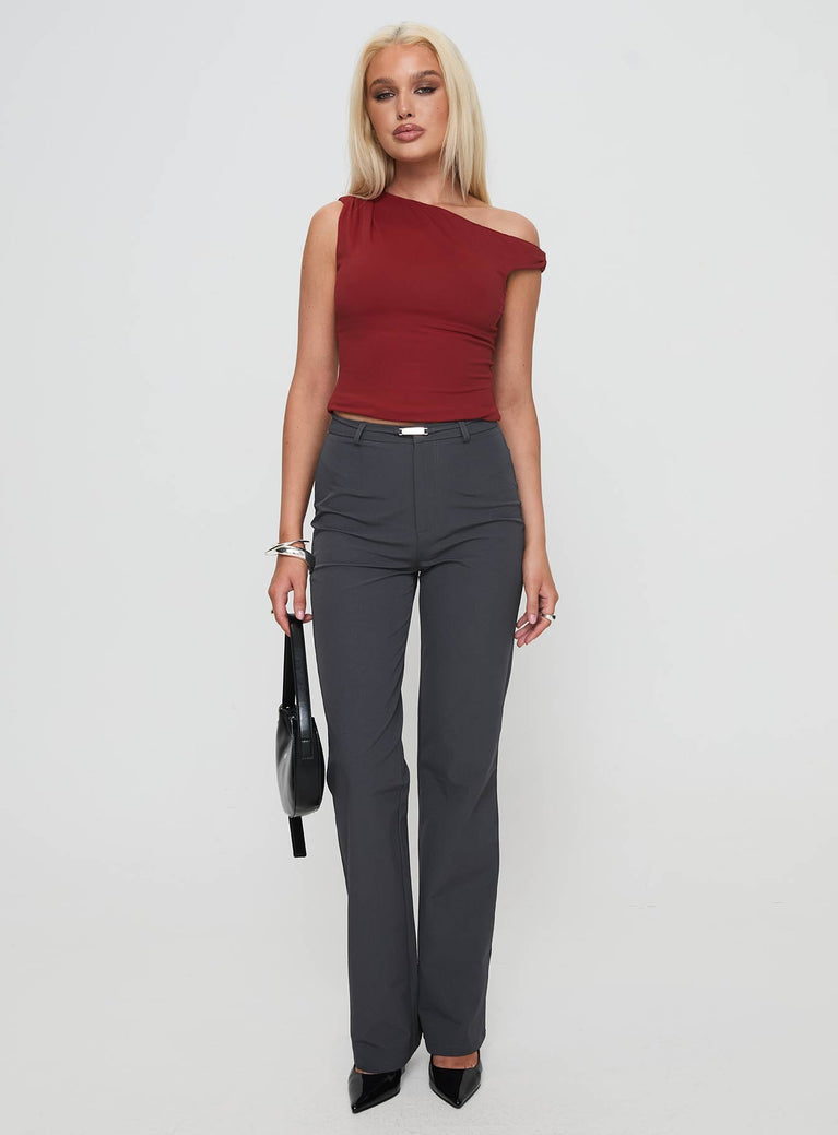 Flounce Pants Slate Grey | Princess Polly AU