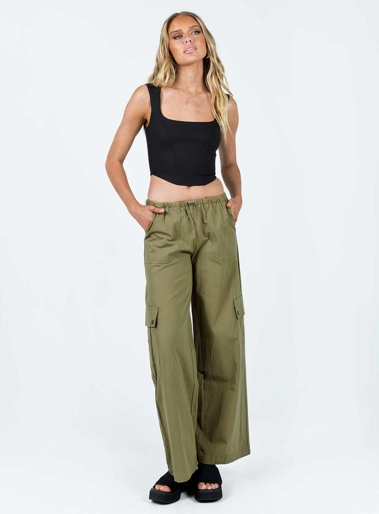 Mackey Cargo Utility Pants Khaki | Princess Polly AU