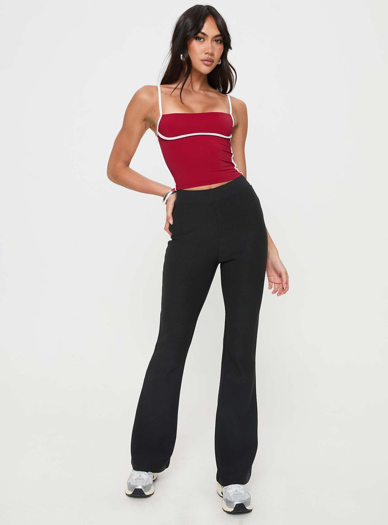 Maidenwell Contrast Top Red | Princess Polly