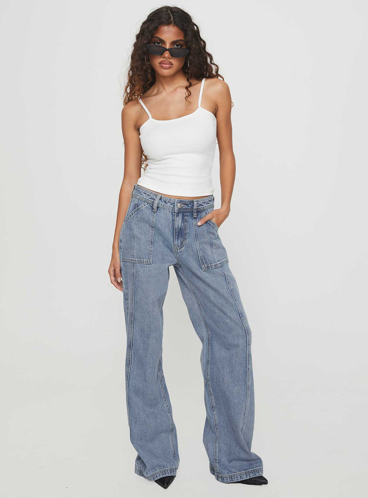 Big Reputation Jeans Light Blue Wash | Princess Polly AU