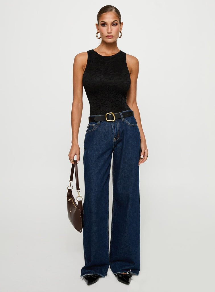 Callahan Lace Bodysuit Black | Princess Polly