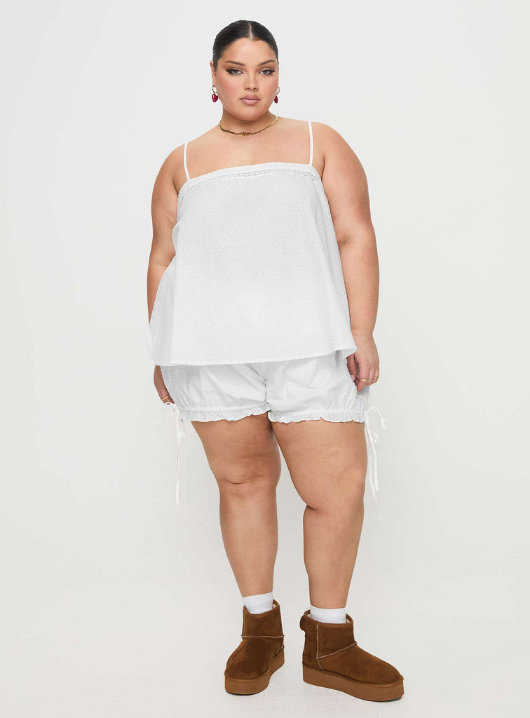 Invisible String Sleep Short White Curve | Princess Polly