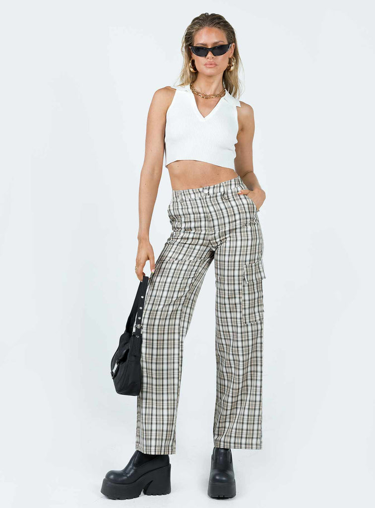 Mckay Check Cargo Pants Multi | Princess Polly AU