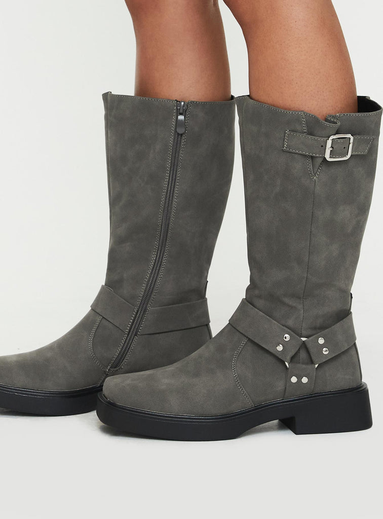 Therapy Edge Boots Concrete Nubuck | Princess Polly