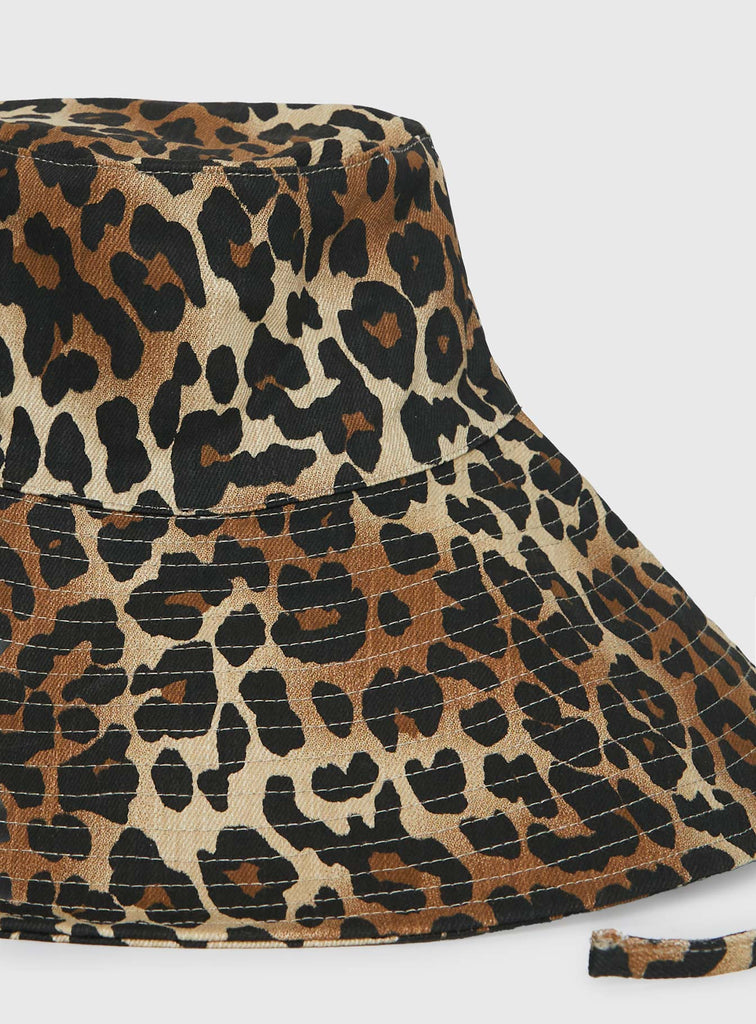 Samual Oversized Bucket Hat Leopard | Princess Polly AU