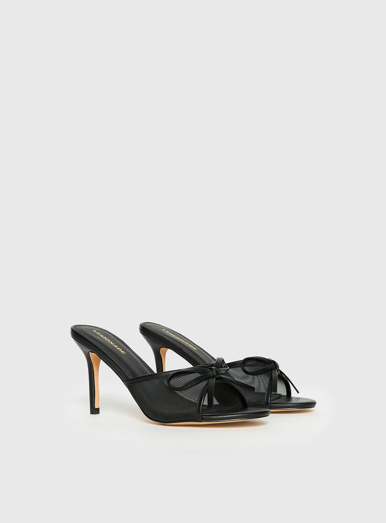 Monroe Heels Black Mesh | Princess Polly AU