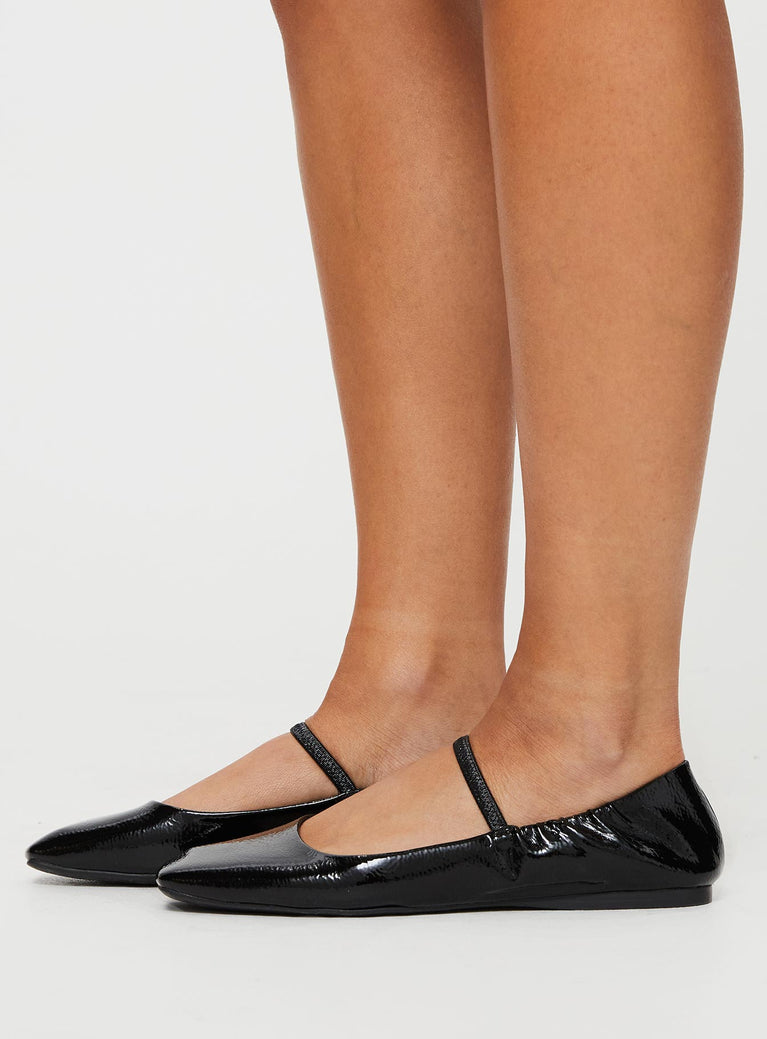 Chloe Ballet Flats Black | Princess Polly AU