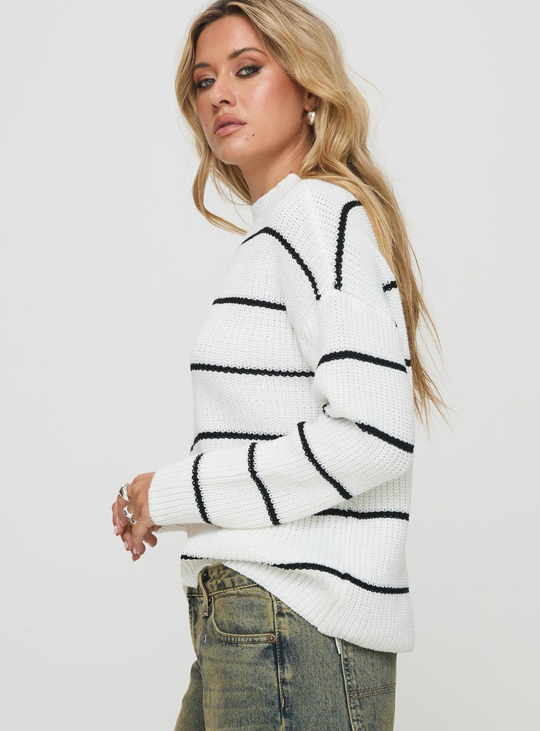 Hazie Knit Sweater White | Princess Polly AU