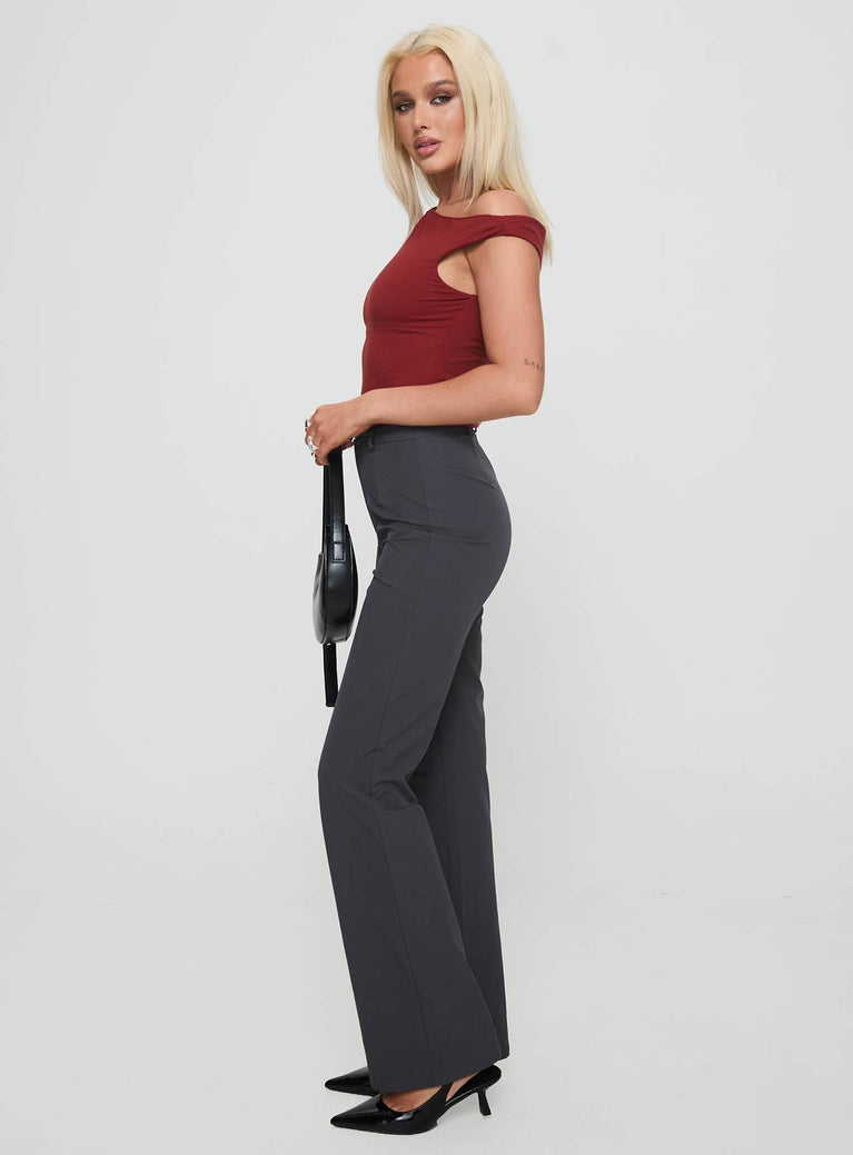 Flounce Pants Slate Grey | Princess Polly AU