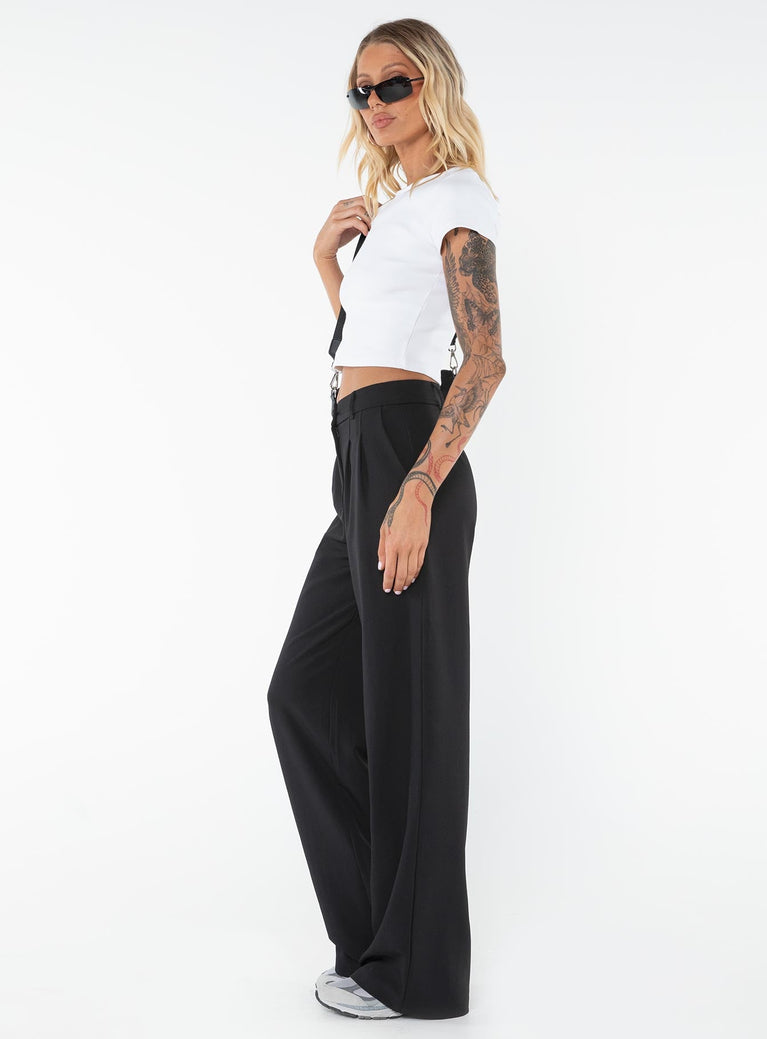 Archer Pants Black Tall | Princess Polly AU