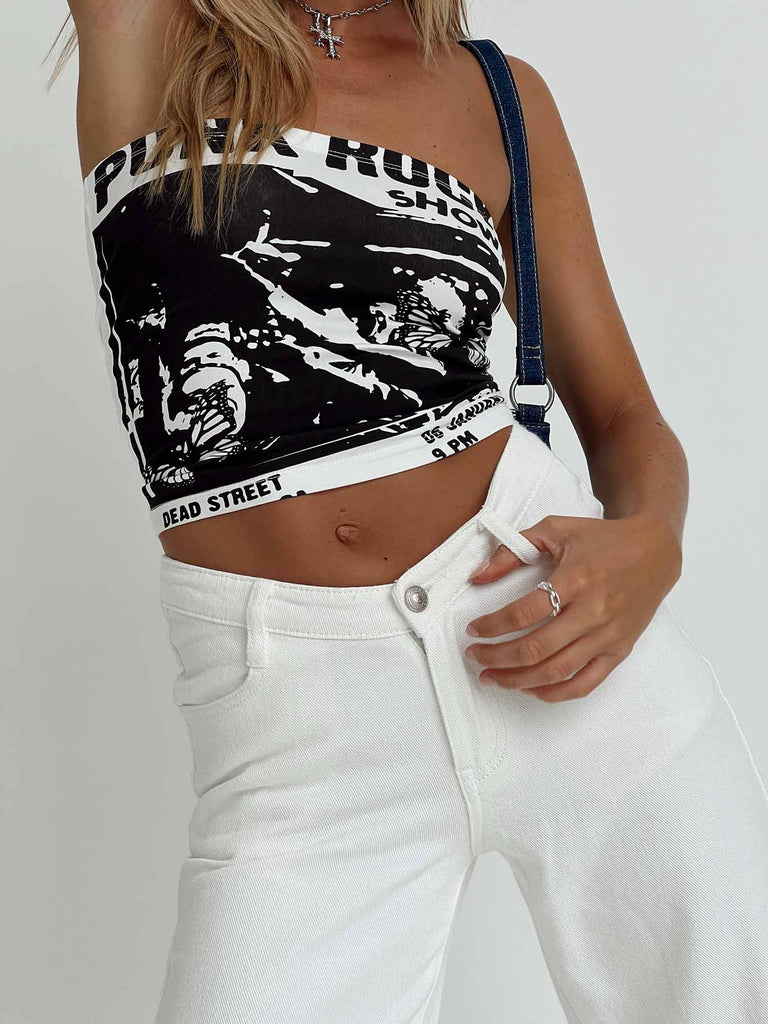 Karol V-waist Jeans White Denim | Princess Polly AU