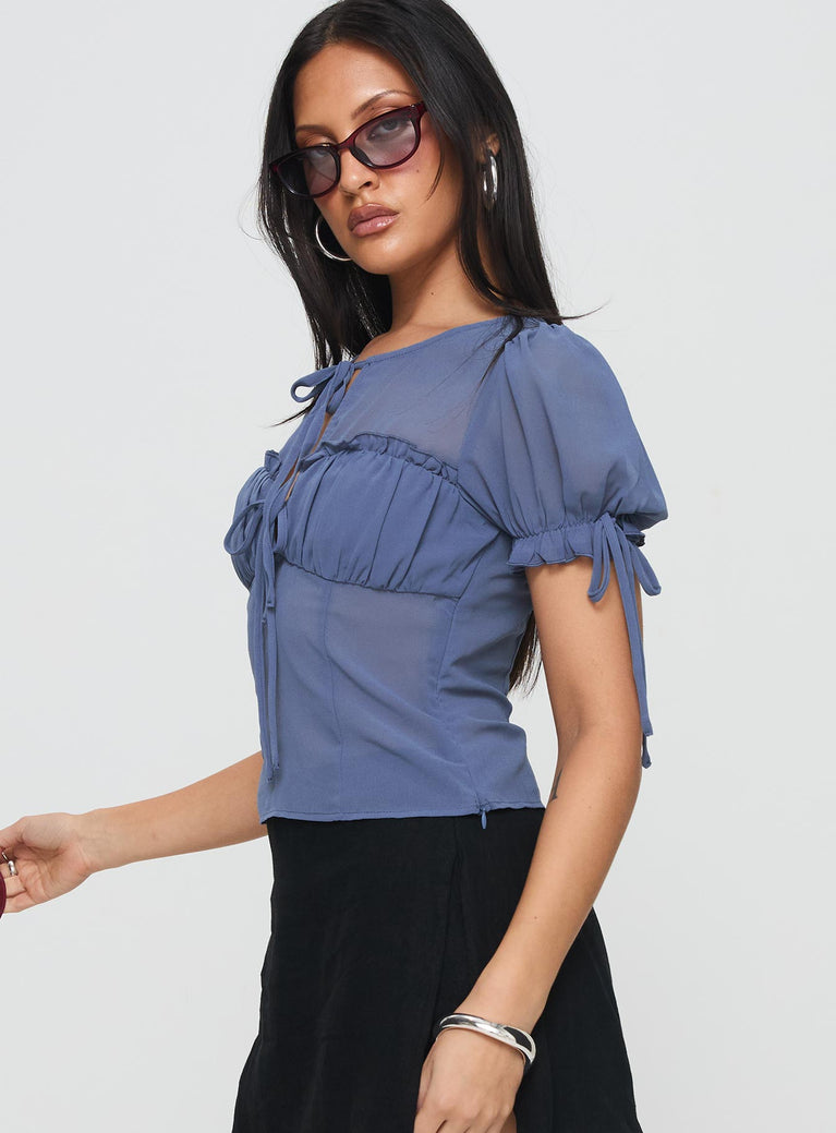 Coates Top Blue | Princess Polly AU