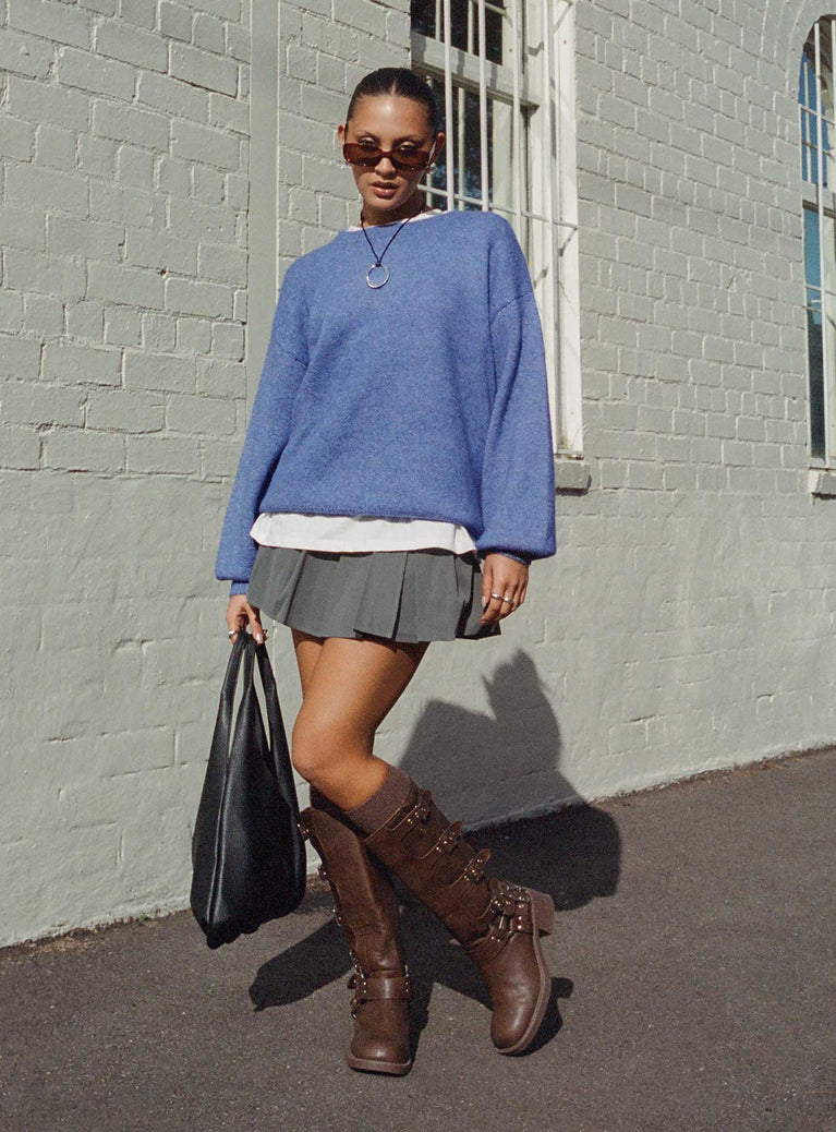 Cartwright Mini Skirt Charcoal