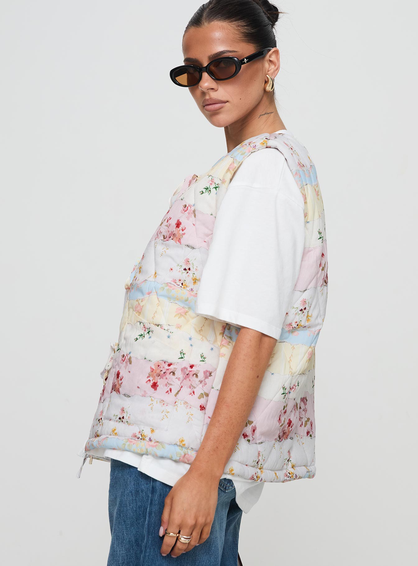 Samual Quilted Vest Multi | Princess Polly AU