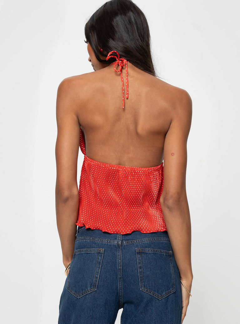 Chantria Top Red Polka Dot | Princess Polly AU
