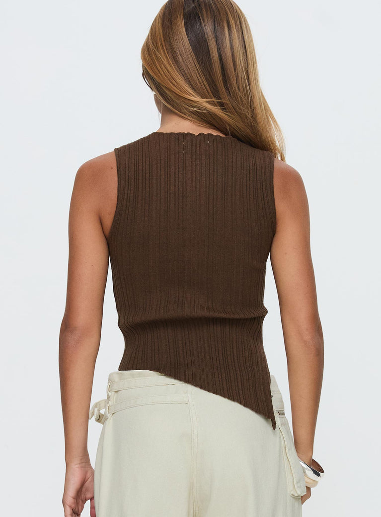 Realyze Cut Out Top Brown | Princess Polly AU
