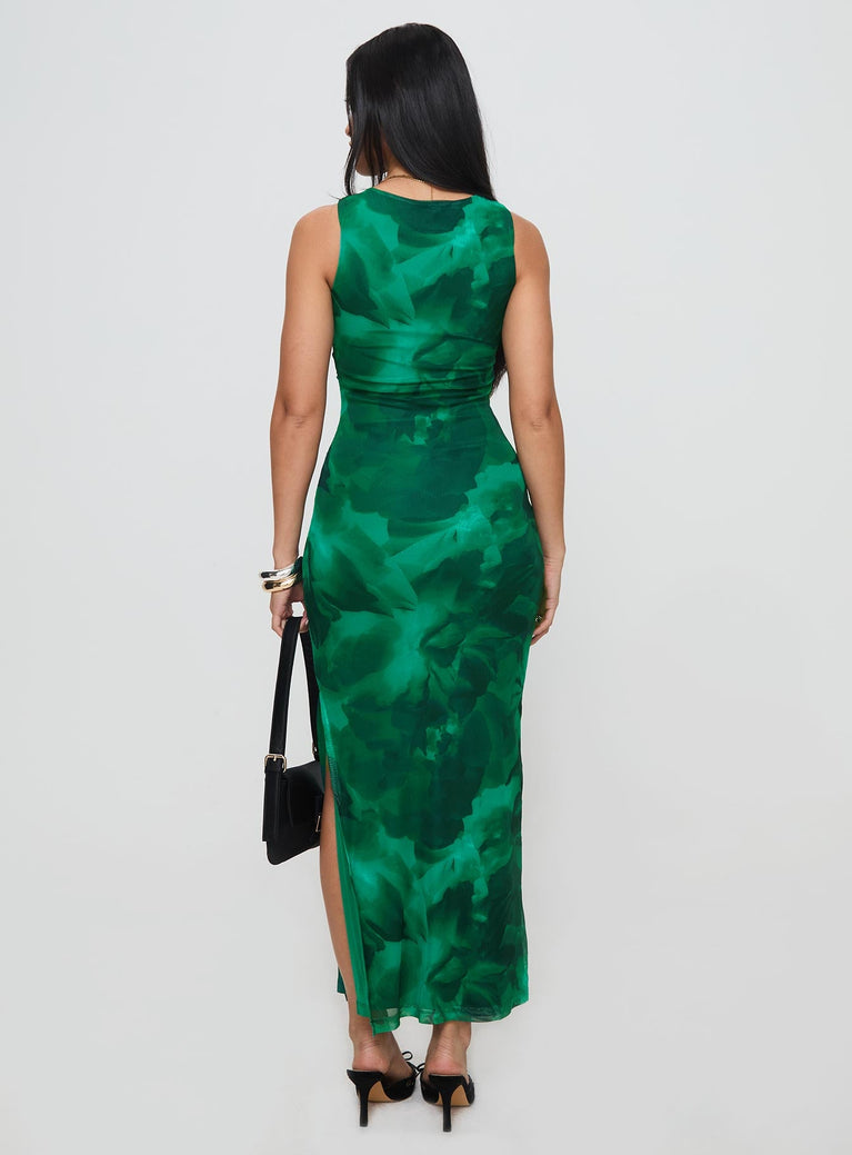 Martel Maxi Dress Green | Princess Polly AU