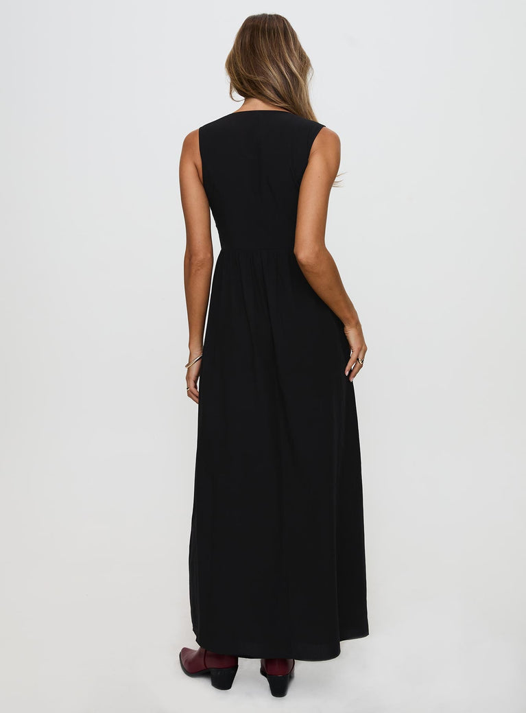 Pokey Maxi Dress Black | Princess Polly AU