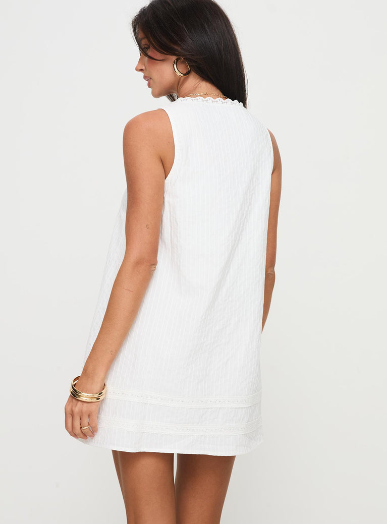 Alanah Mini Dress White | Princess Polly AU