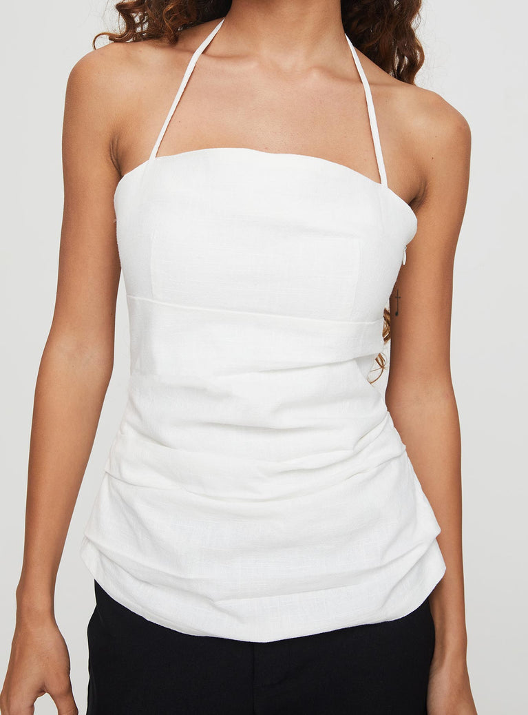 1999 Halter Top Ivory | Princess Polly AU