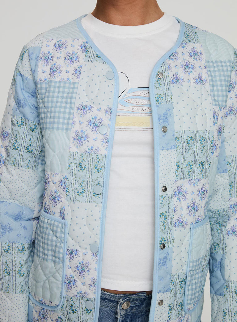 Brinny Quilted Jacket White | Princess Polly AU