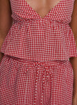 Lille Set Red Gingham | Princess Polly AU