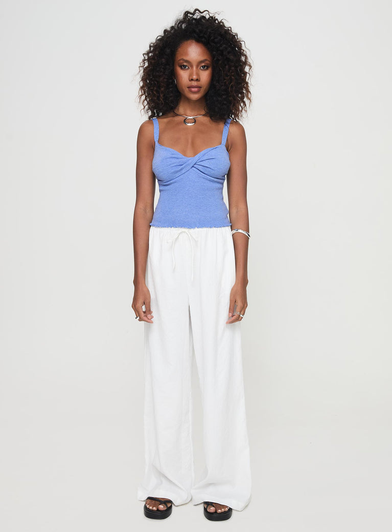 Dalma Twist Top Blue | Princess Polly AU