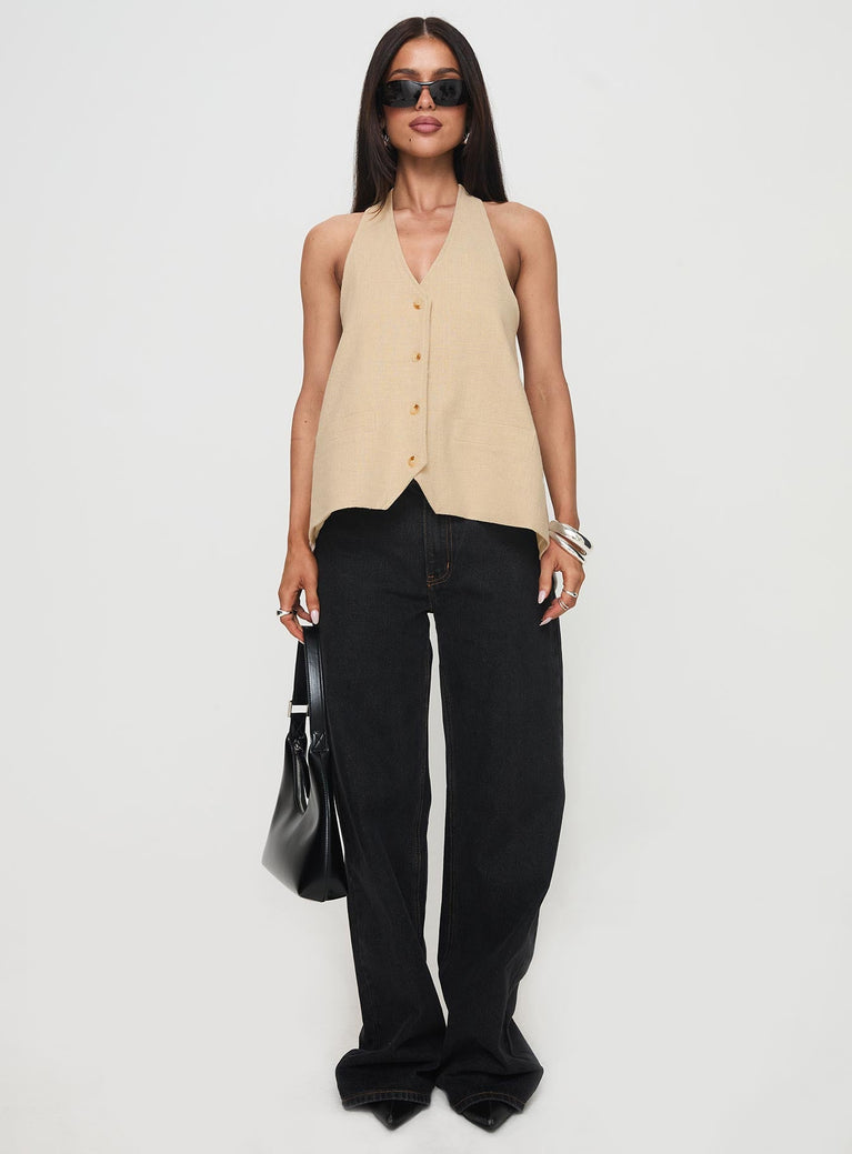 Hills Halter Oatmeal | Princess Polly AU