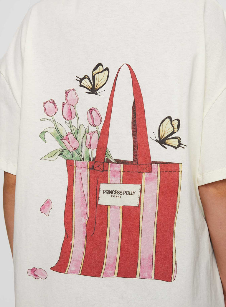 Princess Polly x Butterfly Foundation Charity Merch Tee Cream ...